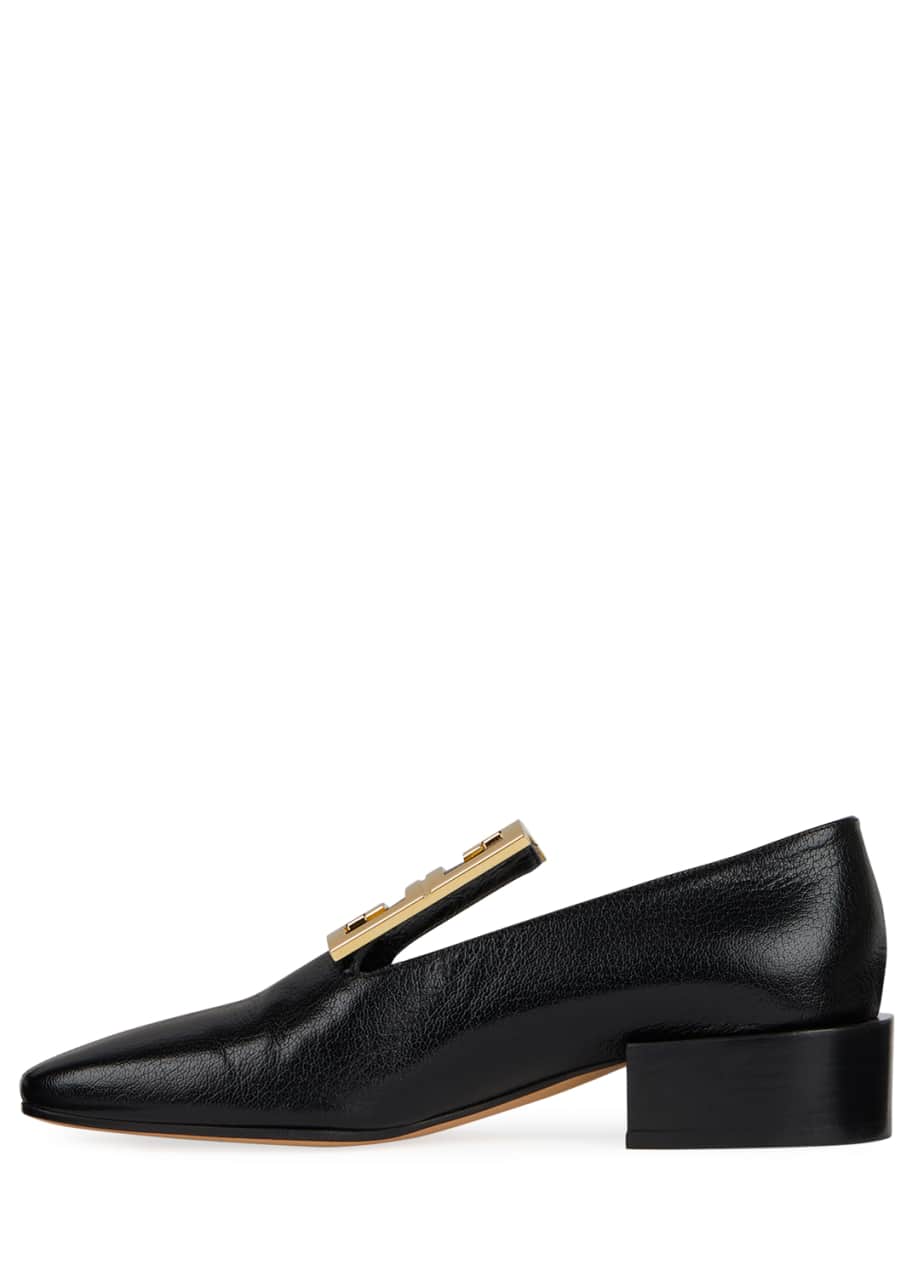Givenchy Leather High-Vamp Loafer with 4G Logo - Bergdorf Goodman