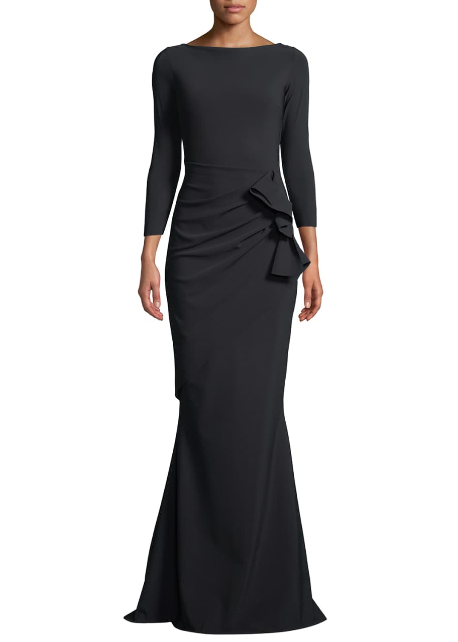Chiara Boni La Petite Robe Zelma Side-Draped Mermaid Gown - Bergdorf ...
