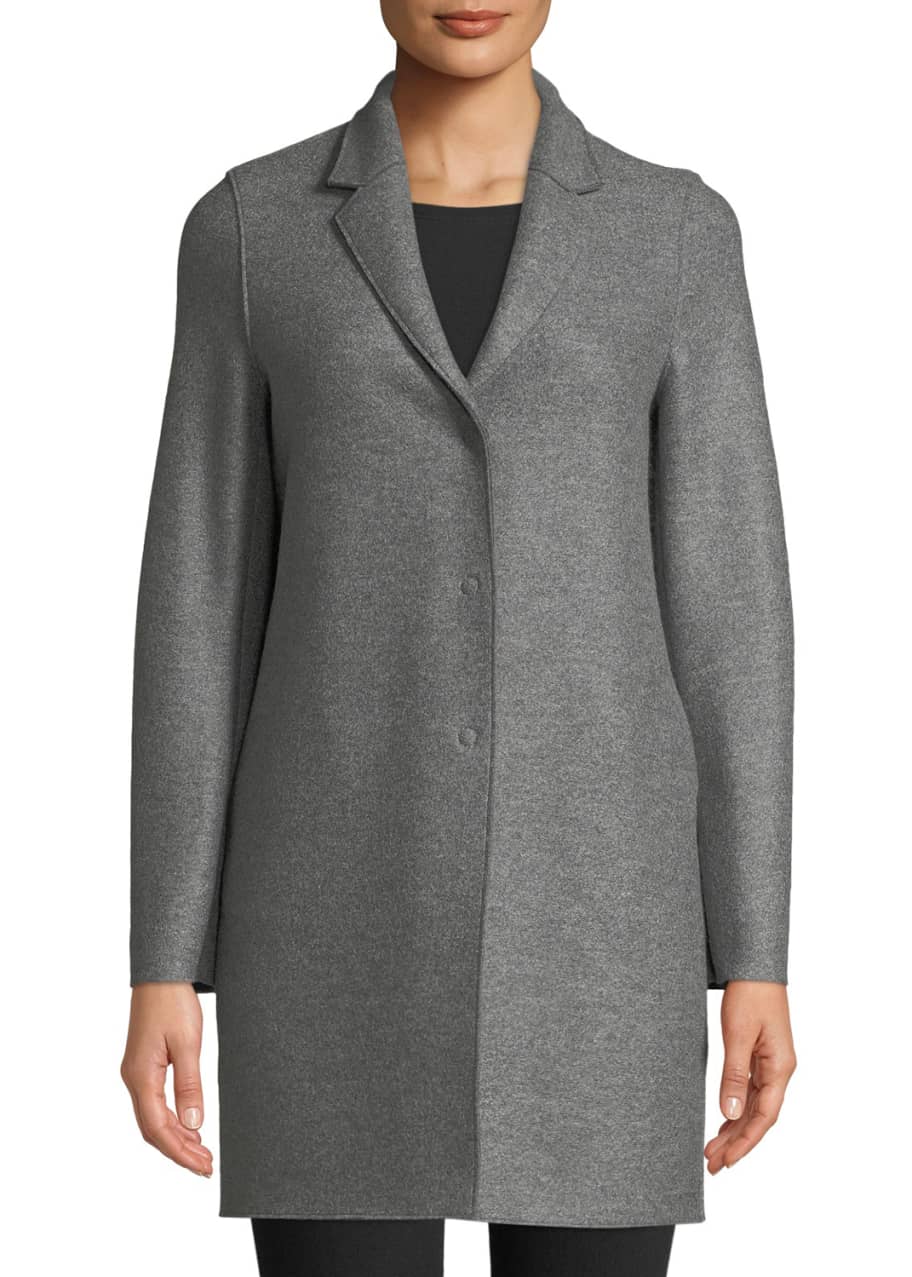 Harris Wharf London Pressed Wool Cocoon Coat - Bergdorf Goodman