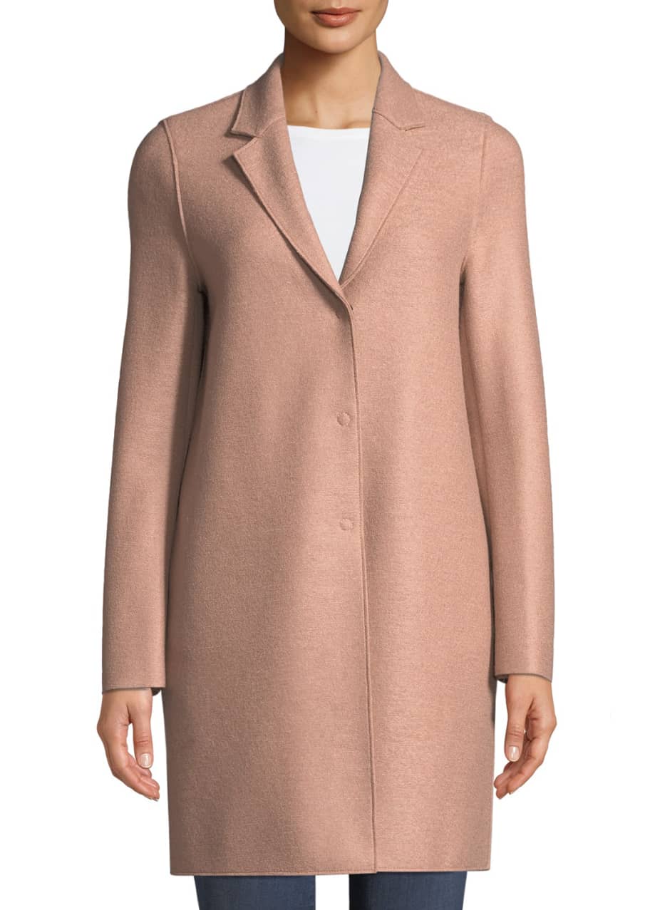 Harris Wharf London Pressed Wool Cocoon Coat - Bergdorf Goodman