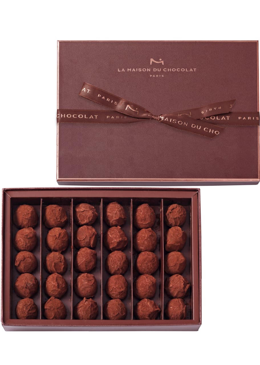 La Maison Du Chocolat 30-Piece Dark Chocolate Truffles Box - Bergdorf ...