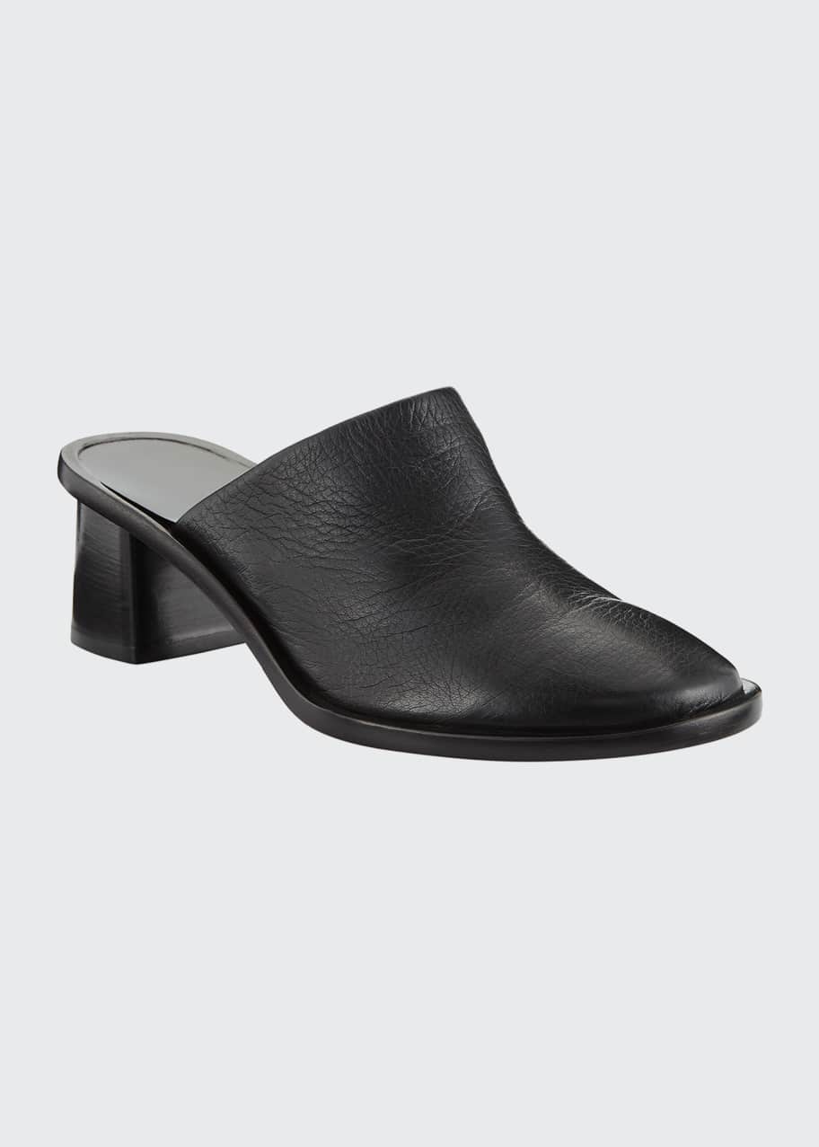 THE ROW Teatime Leather Clogs - Bergdorf Goodman