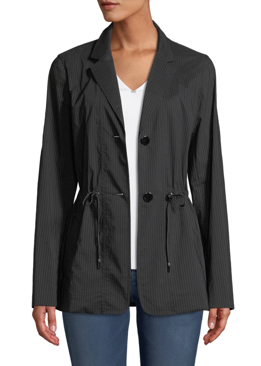 Lafayette 148 New York Plus Size Porsha Sander Stripe Jacket w ...