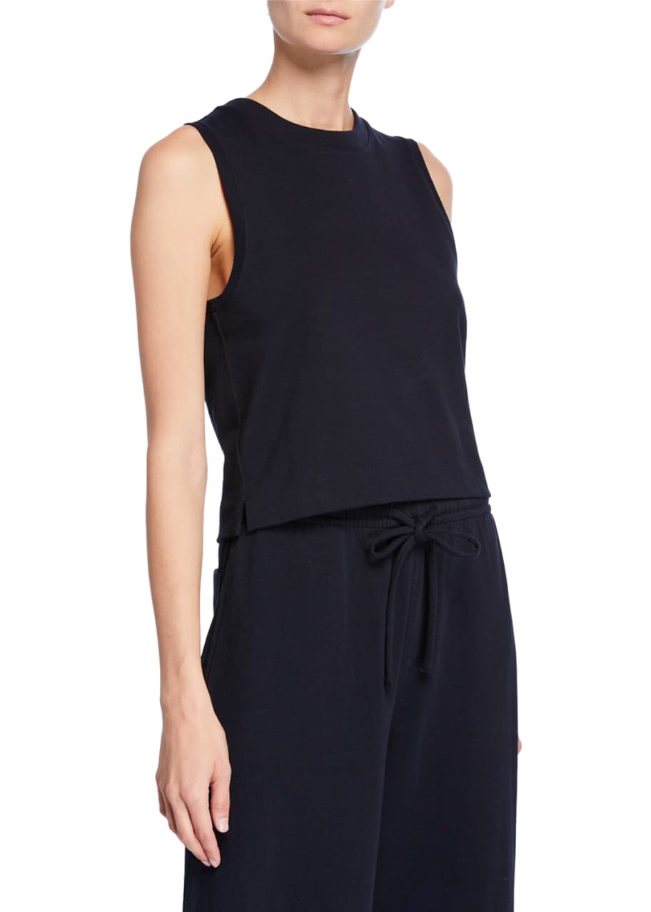 Vince Cropped Cotton Shell Tank - Bergdorf Goodman