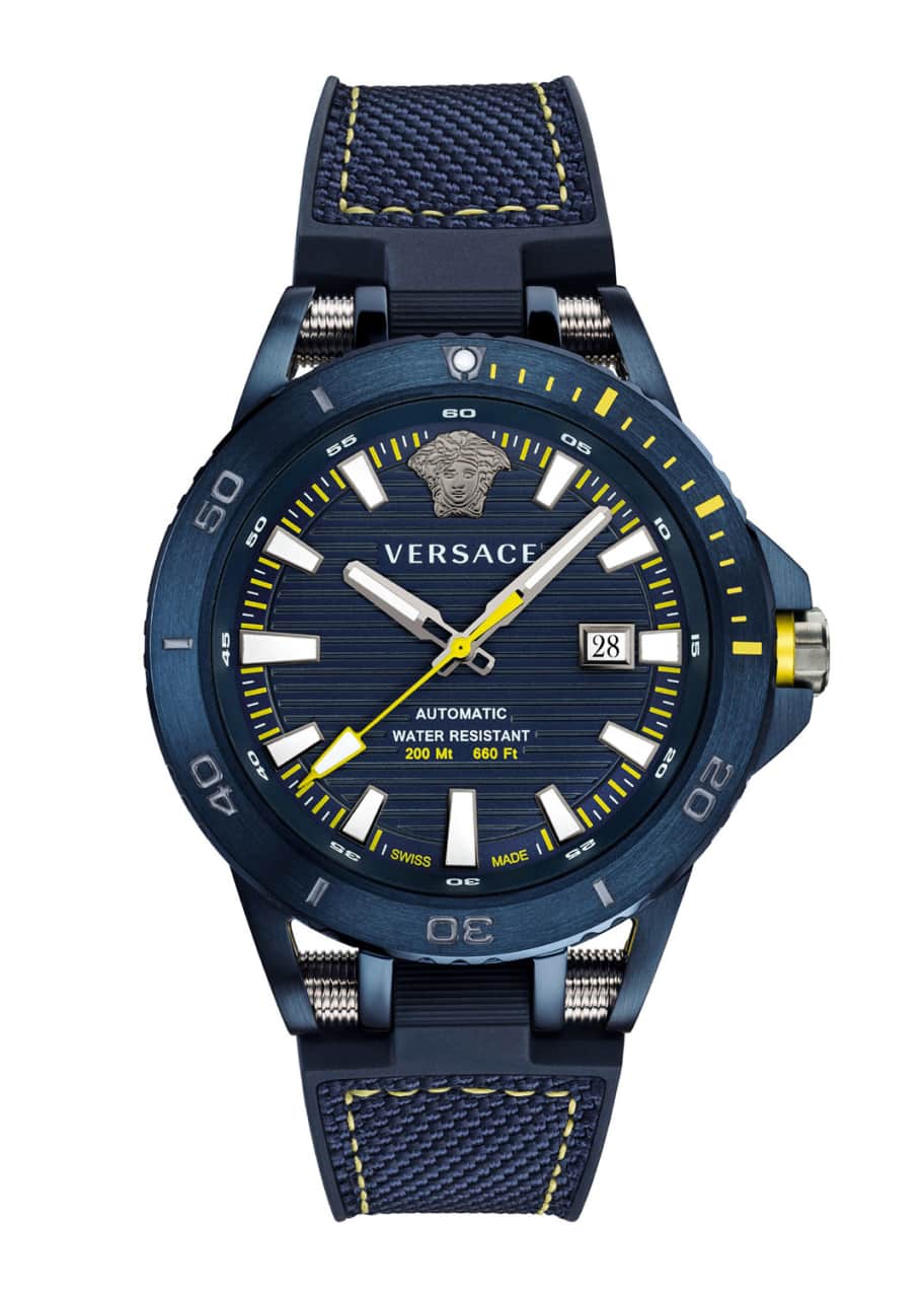 Versace Men's Sport Tech Diver Watch, Blue - Bergdorf Goodman