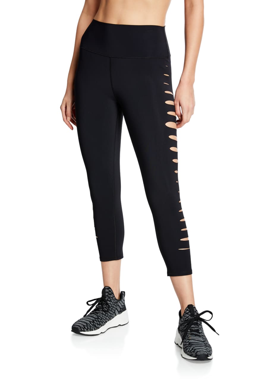 Alo Yoga High-Waist Side Sliced Capri Leggings - Bergdorf Goodman