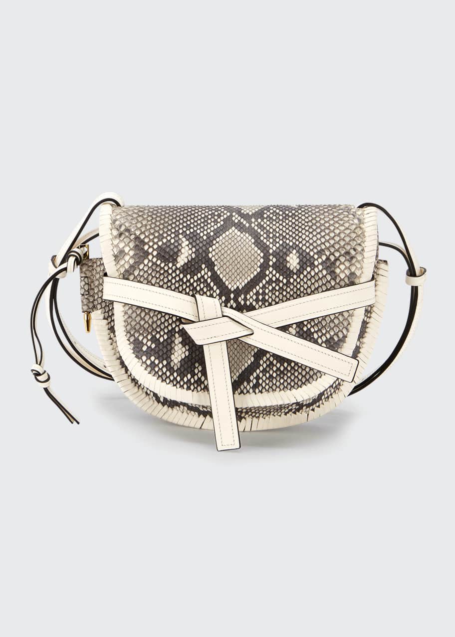 Loewe Gate Small Python Shoulder Bag - Bergdorf Goodman