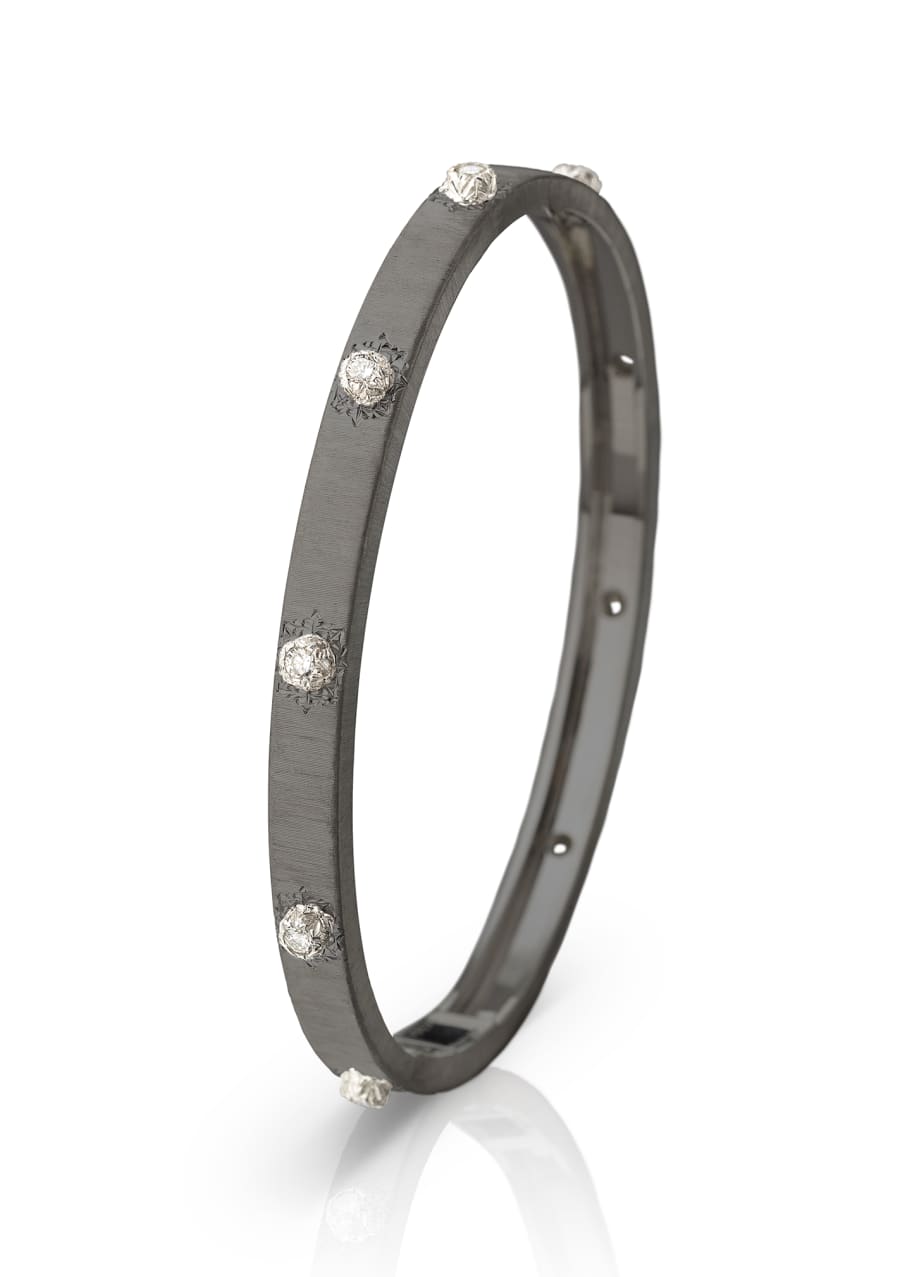 Buccellati White Gold Macri Classica Diamond Bangle - Bergdorf Goodman