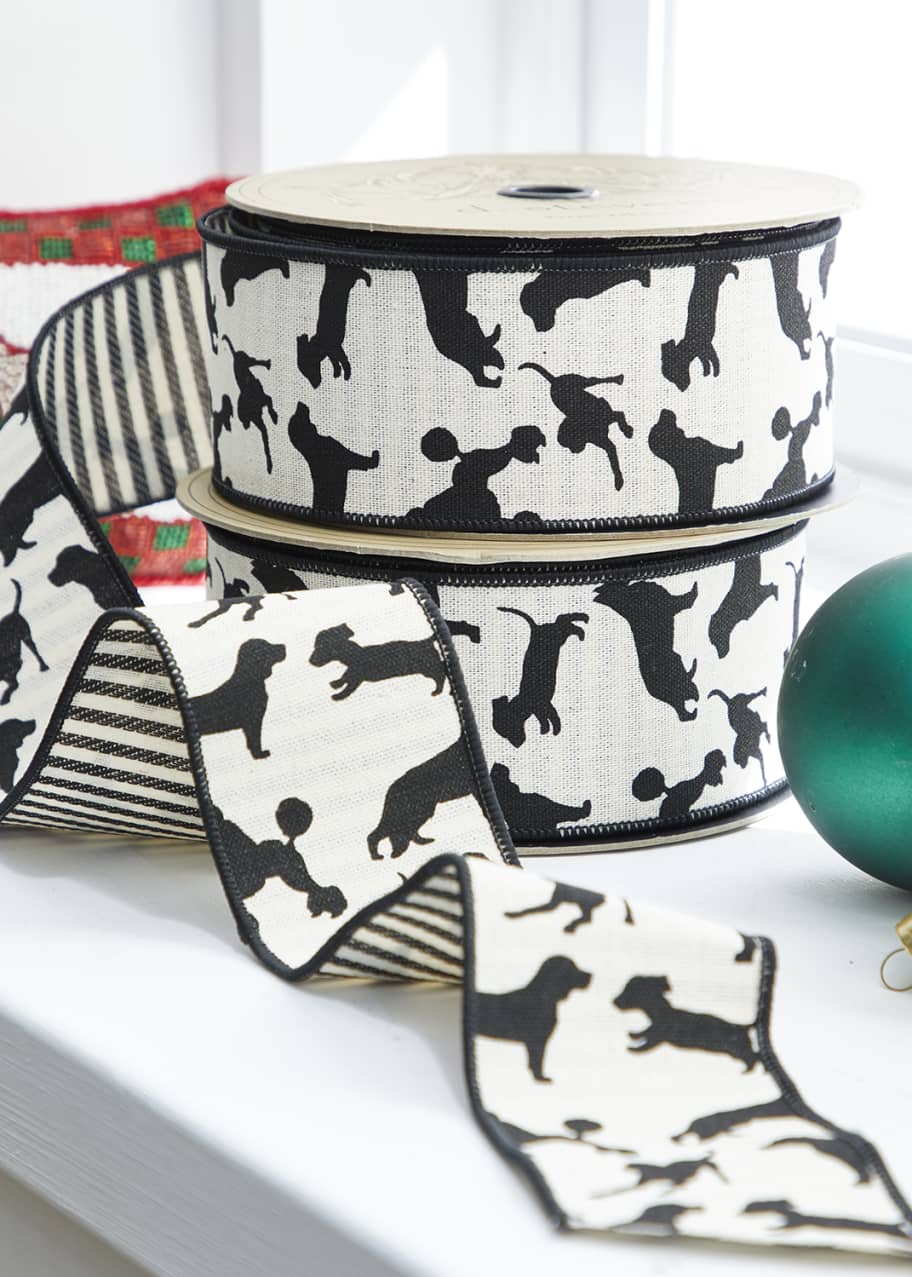 D. Stevens Canvas Ribbon with Dogs - Bergdorf Goodman