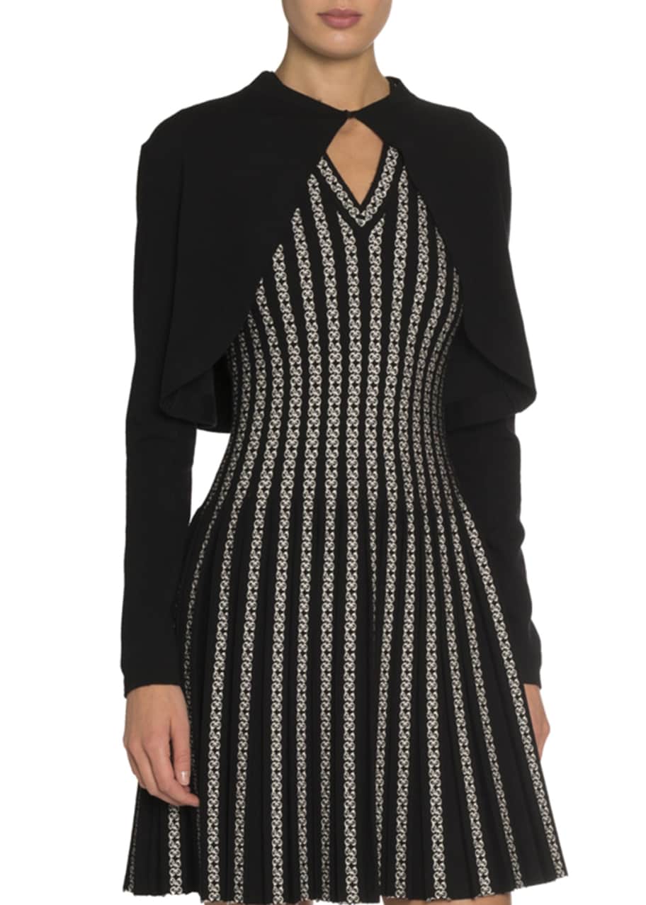 ALAIA Wool Cape Cardigan - Bergdorf Goodman