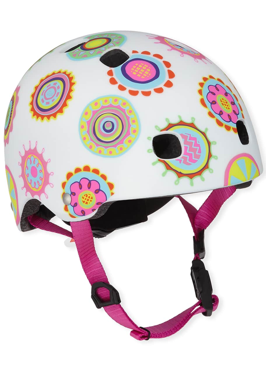 Micro Kickboard Girls' Floral Doodle Dot-Print Helmet, XS - Bergdorf ...