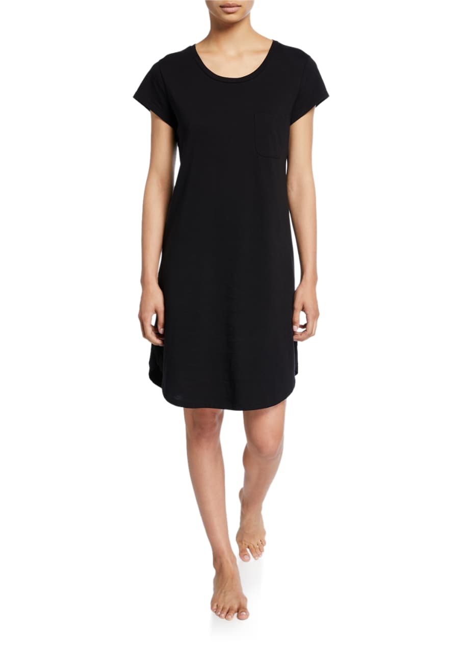 Skin Oksana Cap-Sleeve Sleepshirt - Bergdorf Goodman