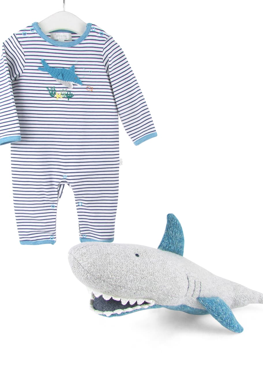 Albetta Sharky Romper & Doll Set, Size 0-12 Months - Bergdorf Goodman