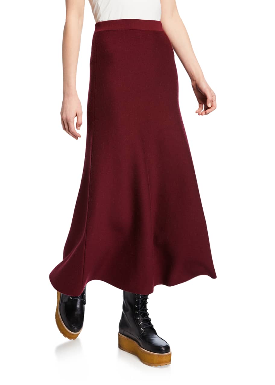 Gabriela Hearst Freddie A-Line Wool/Cashmere Skirt - Bergdorf Goodman