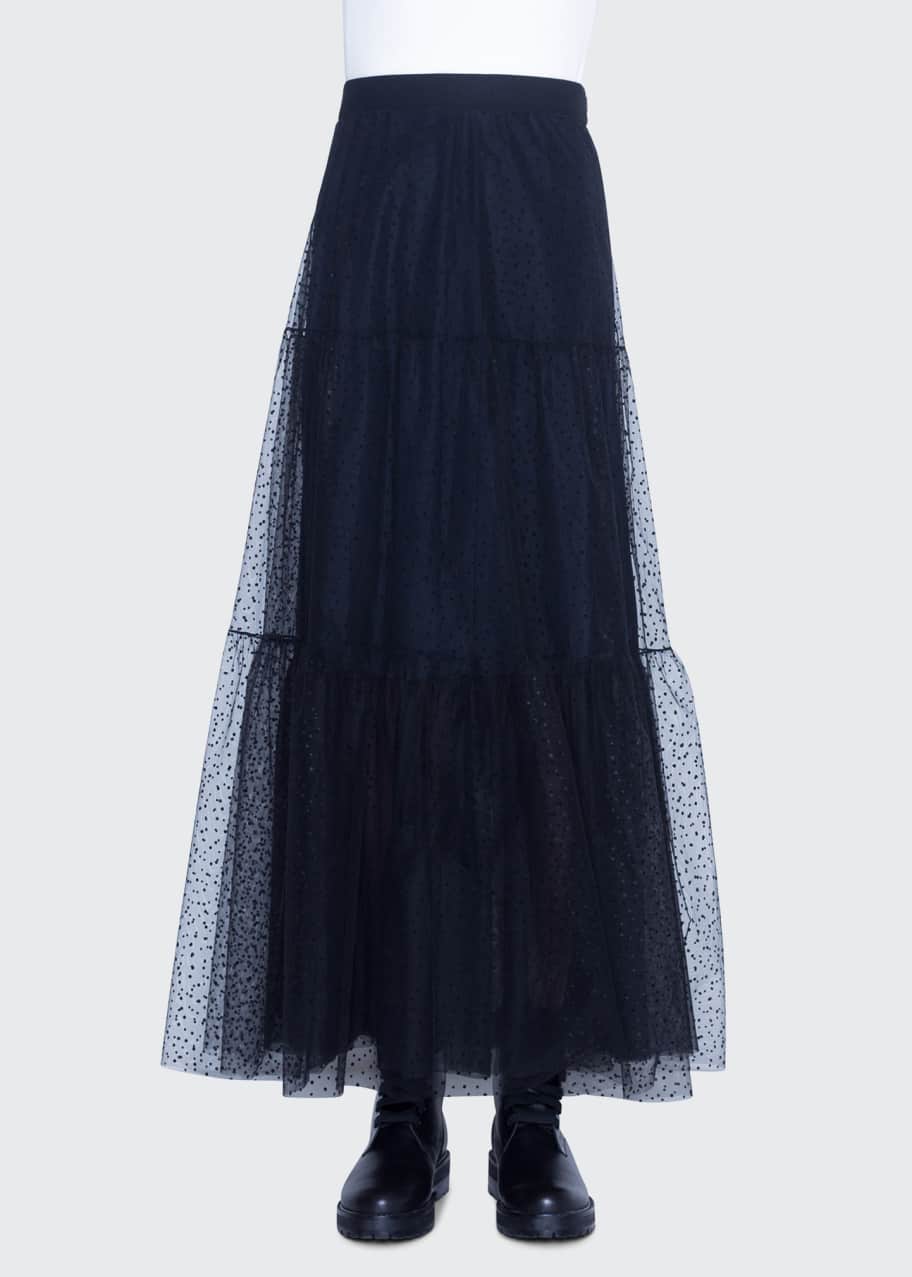 Akris punto Starry Sky Tulle Midi Skirt - Bergdorf Goodman