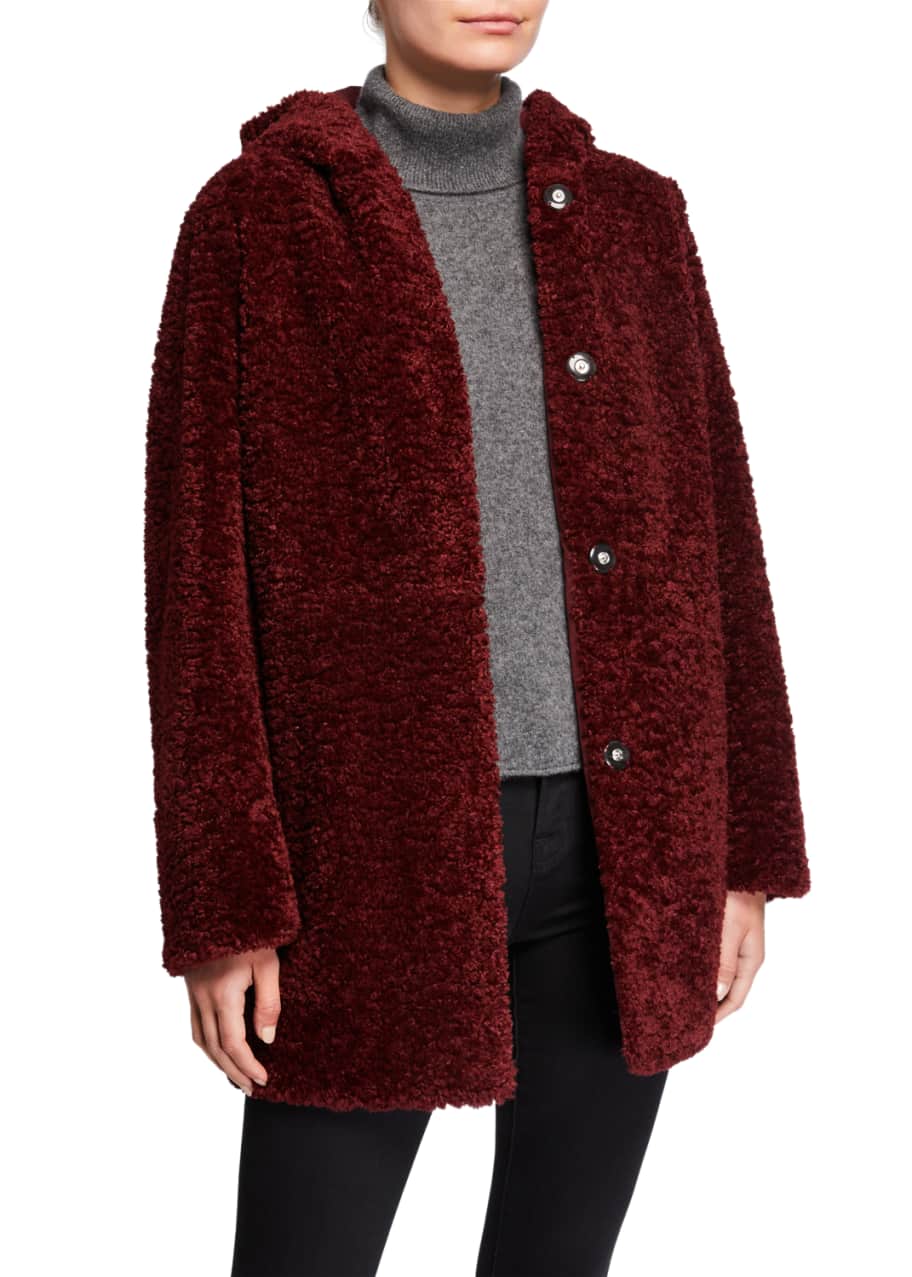 Jane Post Reversible Teddy Coat - Bergdorf Goodman