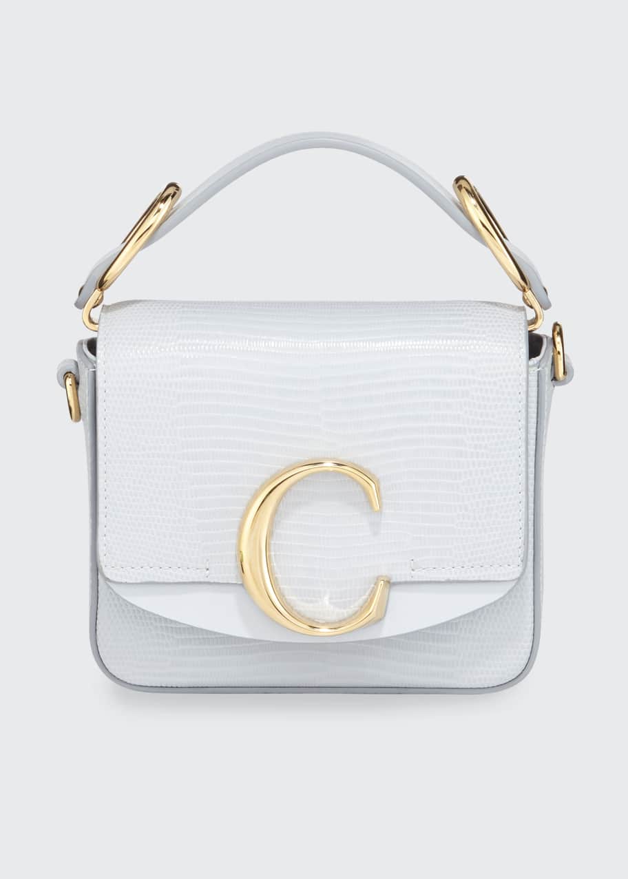 Chloe C Lizard Embossed Leather Crossbody Bag - Bergdorf Goodman
