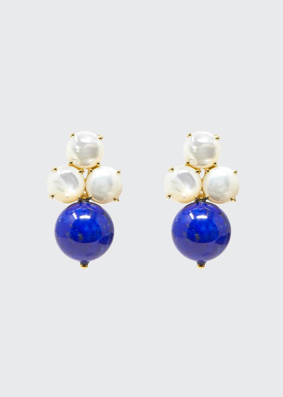Grazia And Marica Vozza Tris Stones Earrings - Bergdorf Goodman