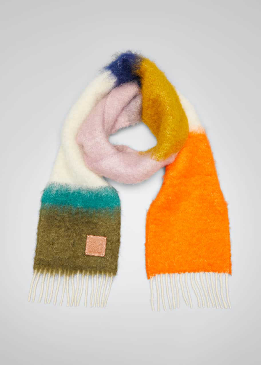 Loewe Multi Stripe 23x185 Mohair Scarf - Bergdorf Goodman
