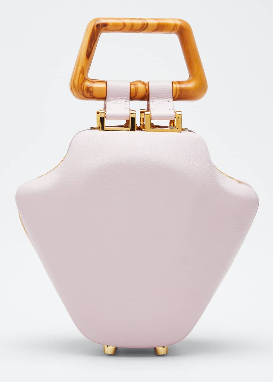 Sabry Marouf Leather Micro Tut Top Handle Bag, Pink - Bergdorf Goodman