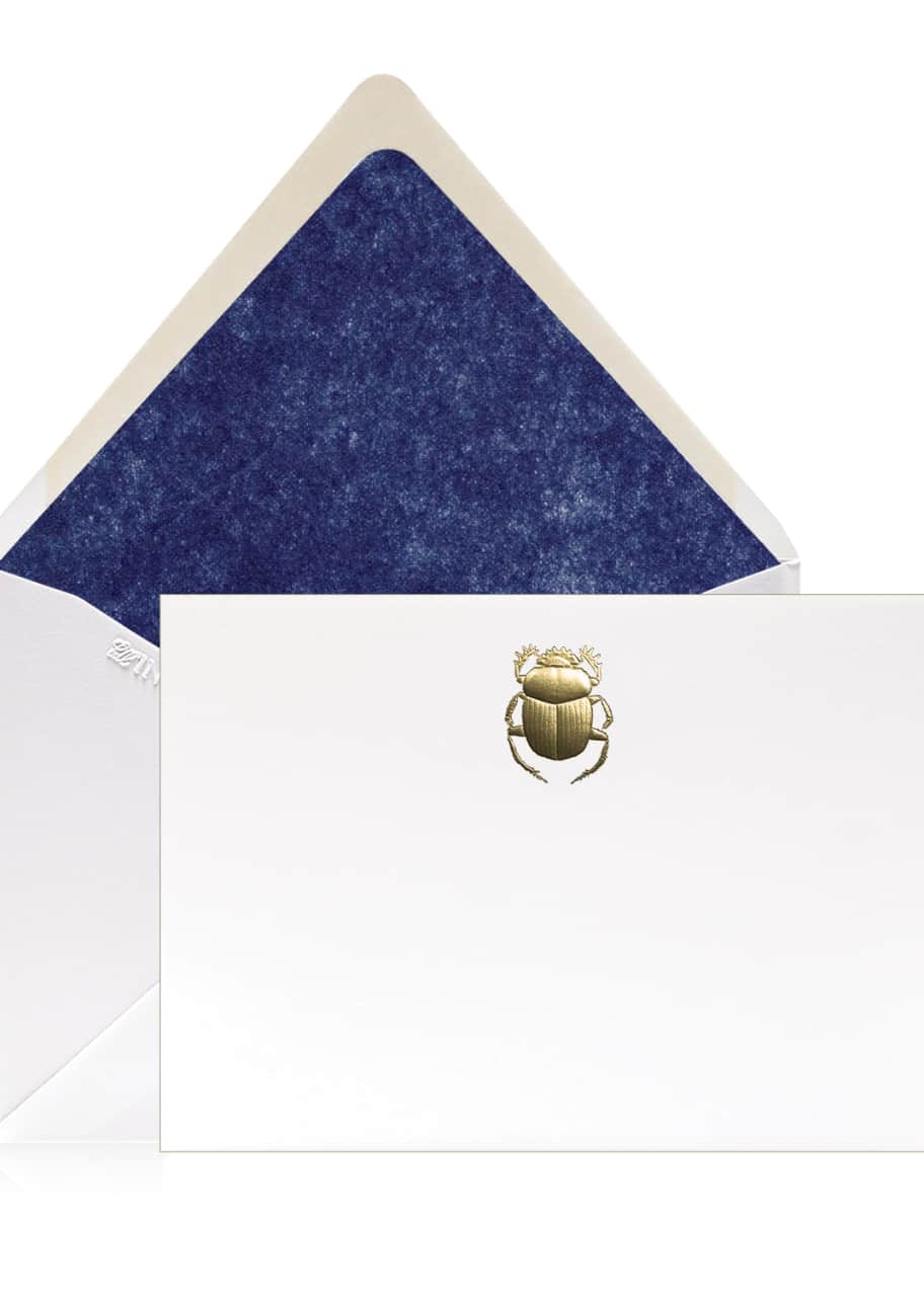 Bell'INVITO Scarab Stationery Set, Box of 12 - Bergdorf Goodman