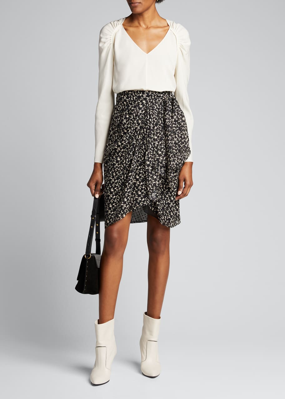 Iro Fallon Printed Wrap Skirt - Bergdorf Goodman