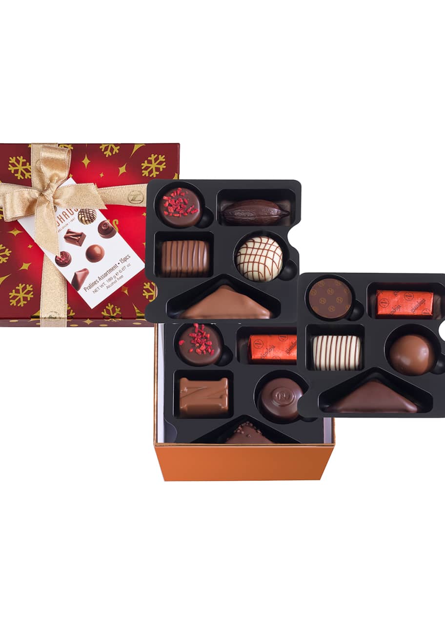 Neuhaus Chocolate 15-Piece Medium Pralines Assortment Gift Box ...