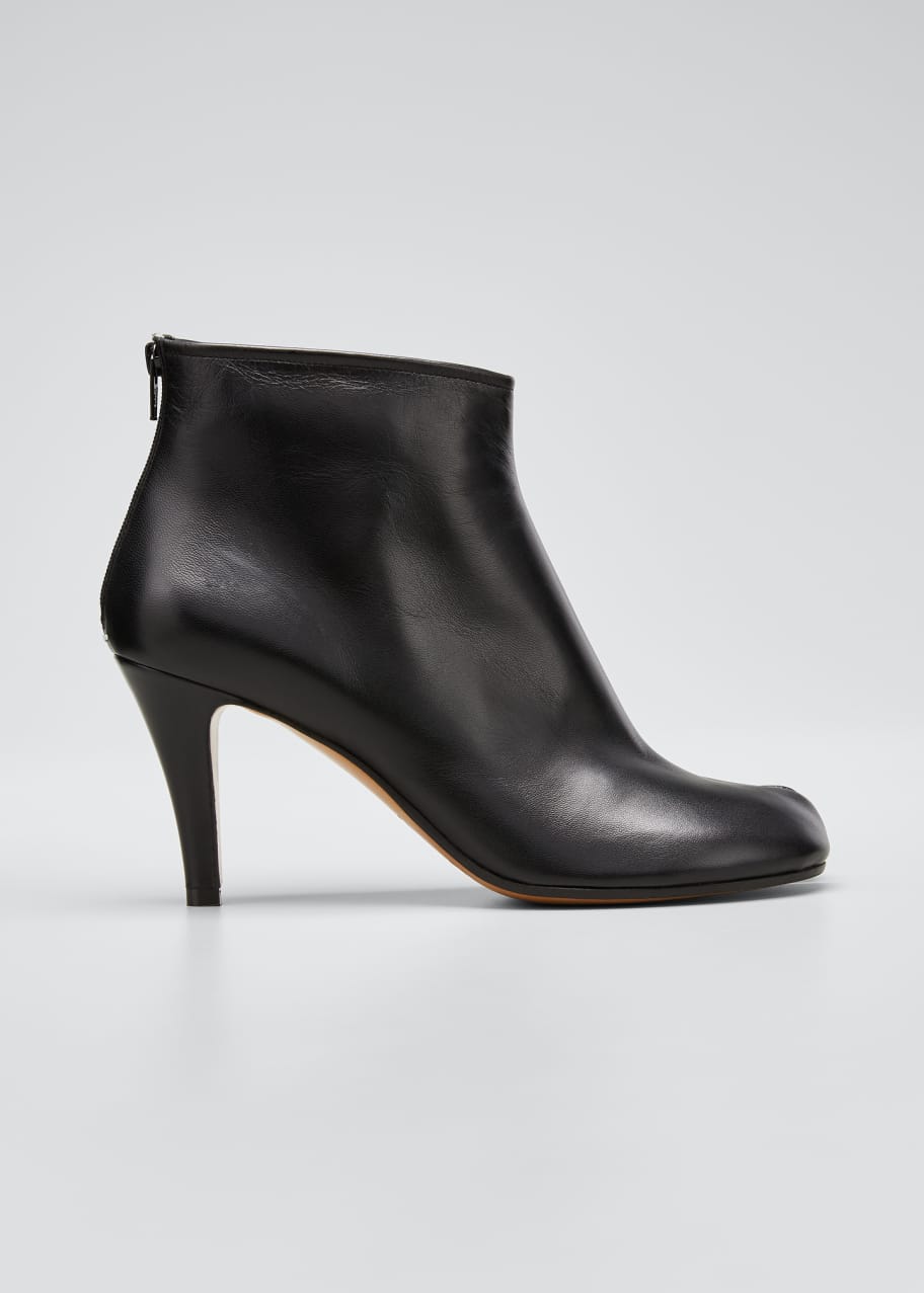 Maison Margiela Tabi Stiletto Leather Back-Zip Booties - Bergdorf Goodman