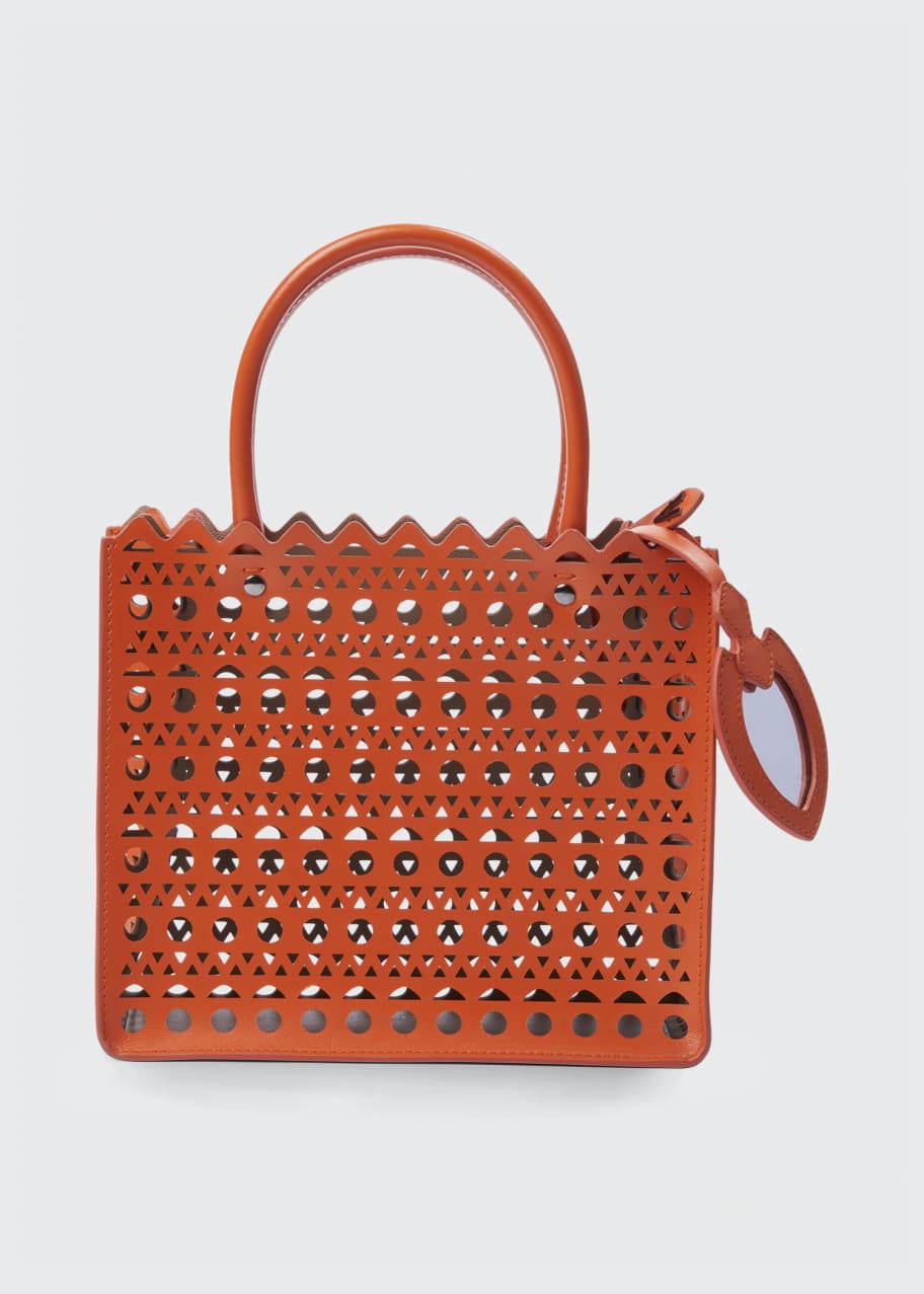 ALAIA Garance Small Laser-Cut Box Tote Bag - Bergdorf Goodman