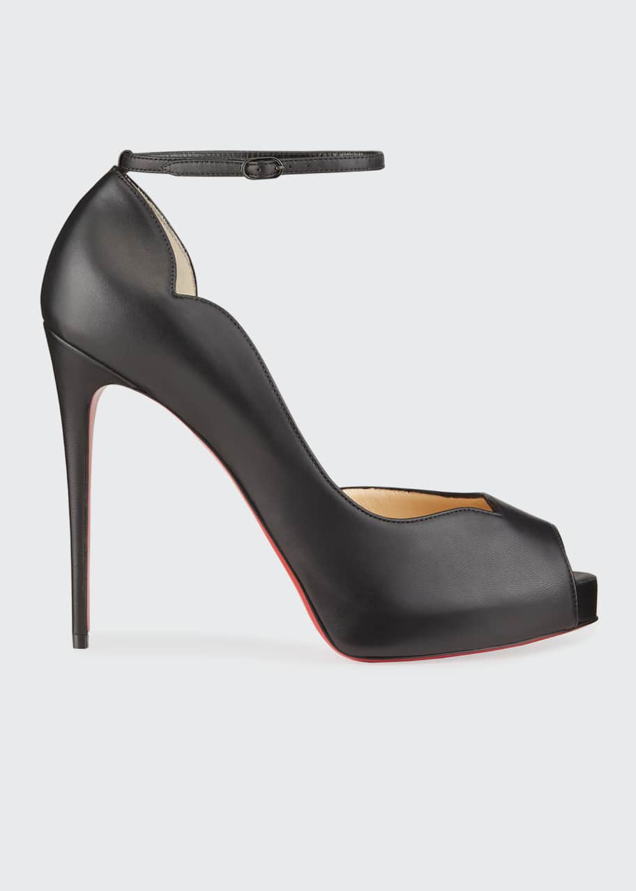 Christian Louboutin Round Chick Alta Red Sole Pumps - Bergdorf Goodman