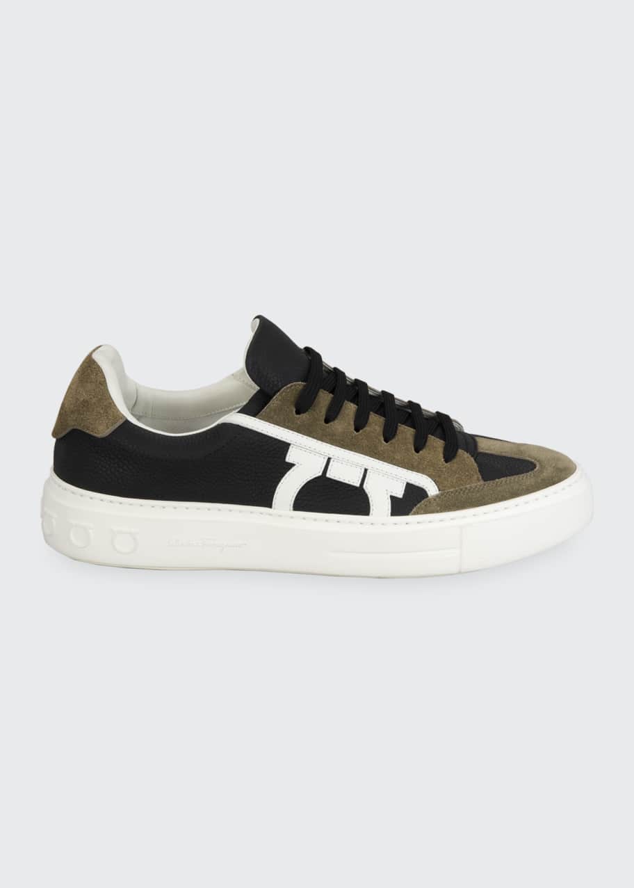 Ferragamo Men's Borg 17 Lace-Up Sneakers - Bergdorf Goodman