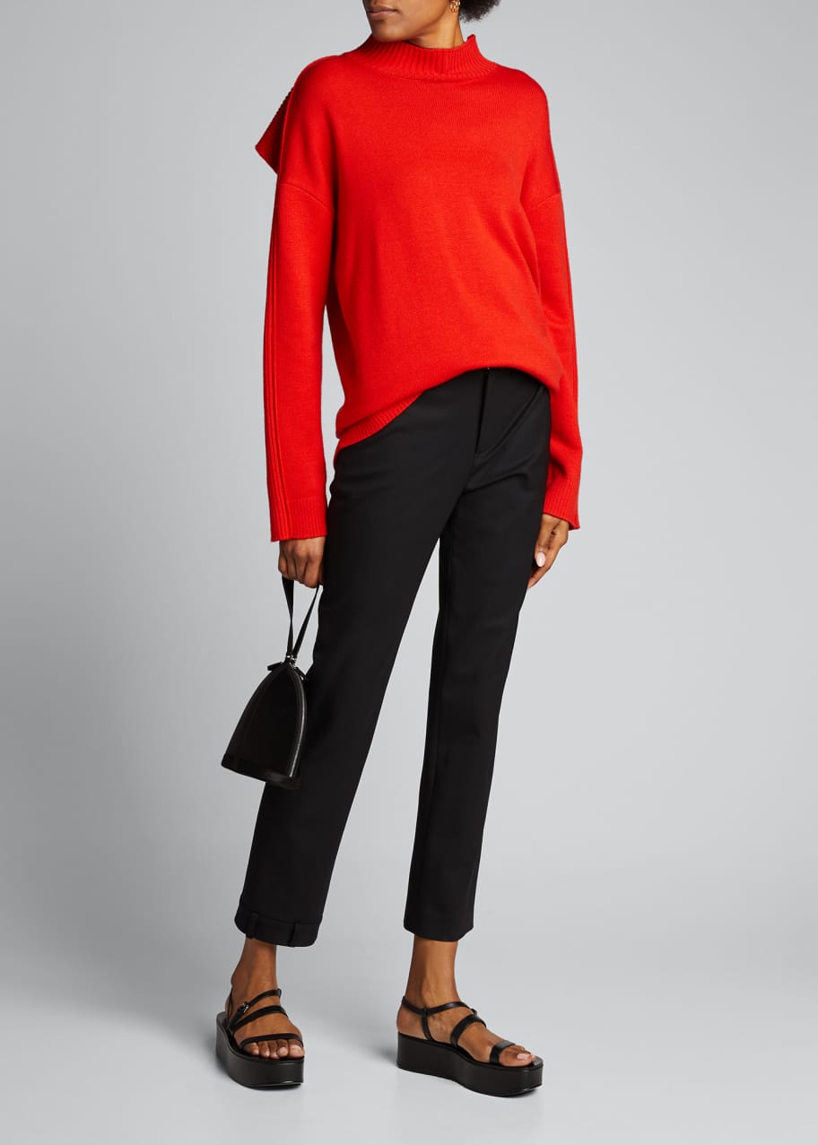 Monse Oversized Wool High-Neck Open-Back Sweater - Bergdorf Goodman