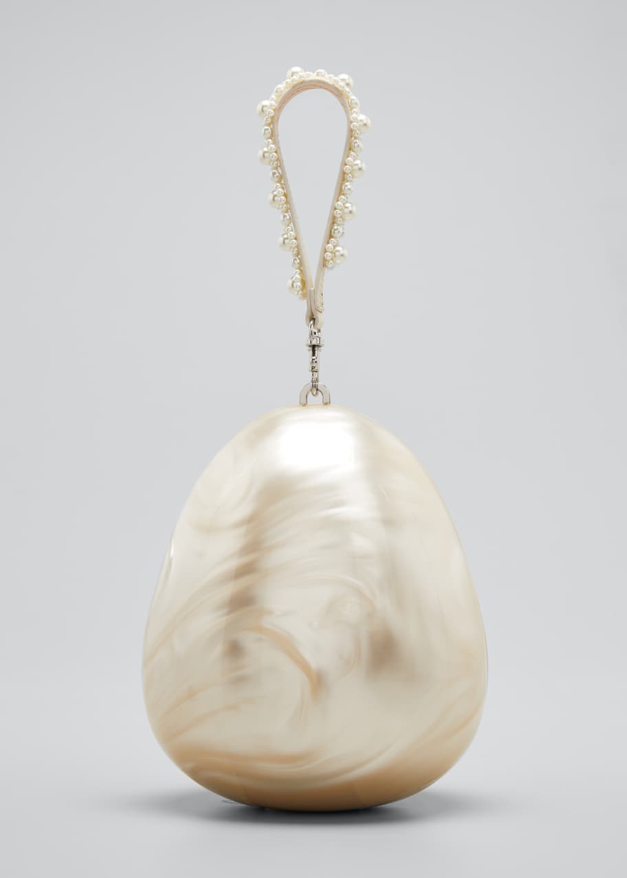 Simone Rocha Pearl Acrylic Wristlet Pouch Crossbody Bag - Bergdorf Goodman