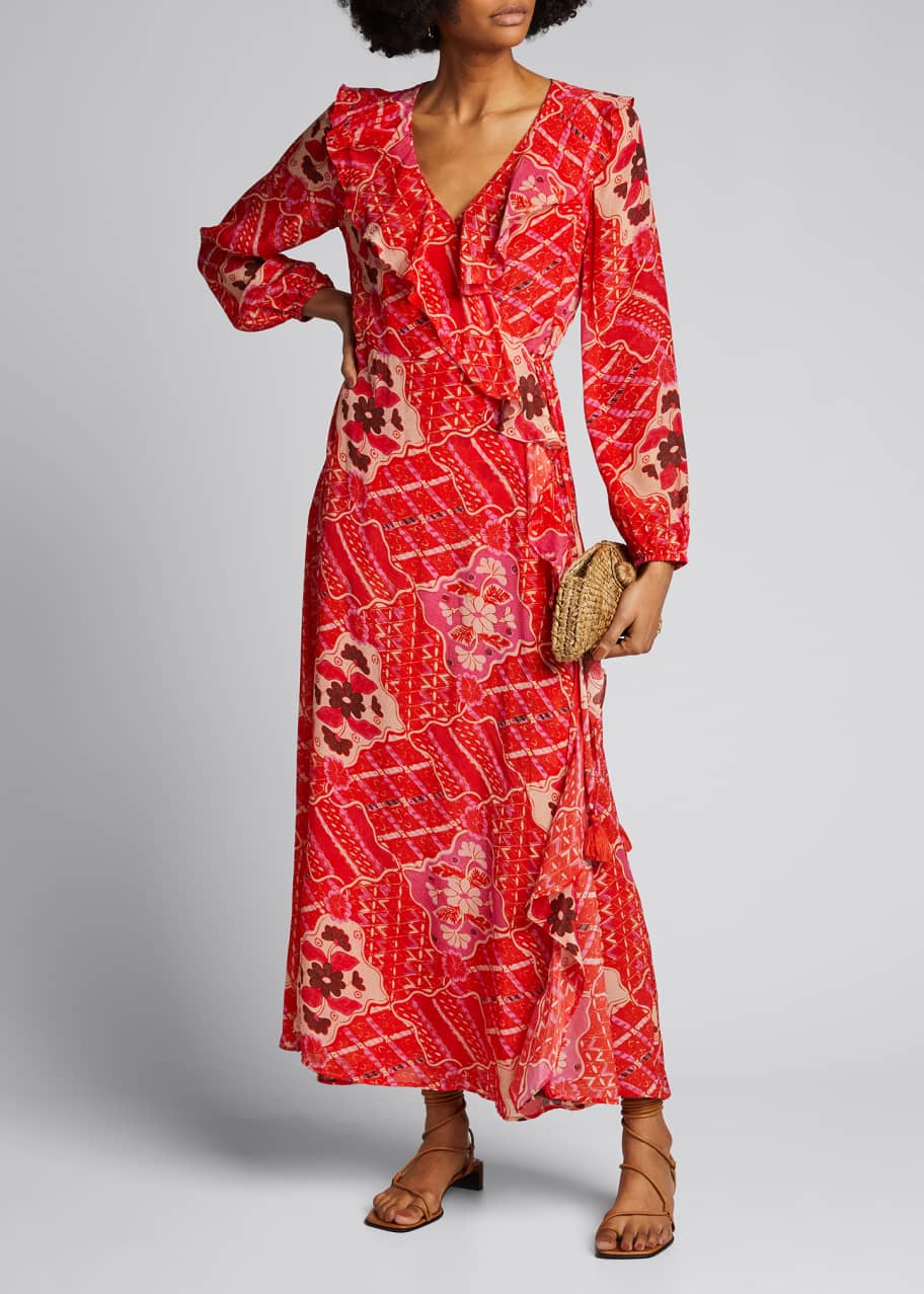 Figue Arabella Printed Jersey Wrap Dress - Bergdorf Goodman