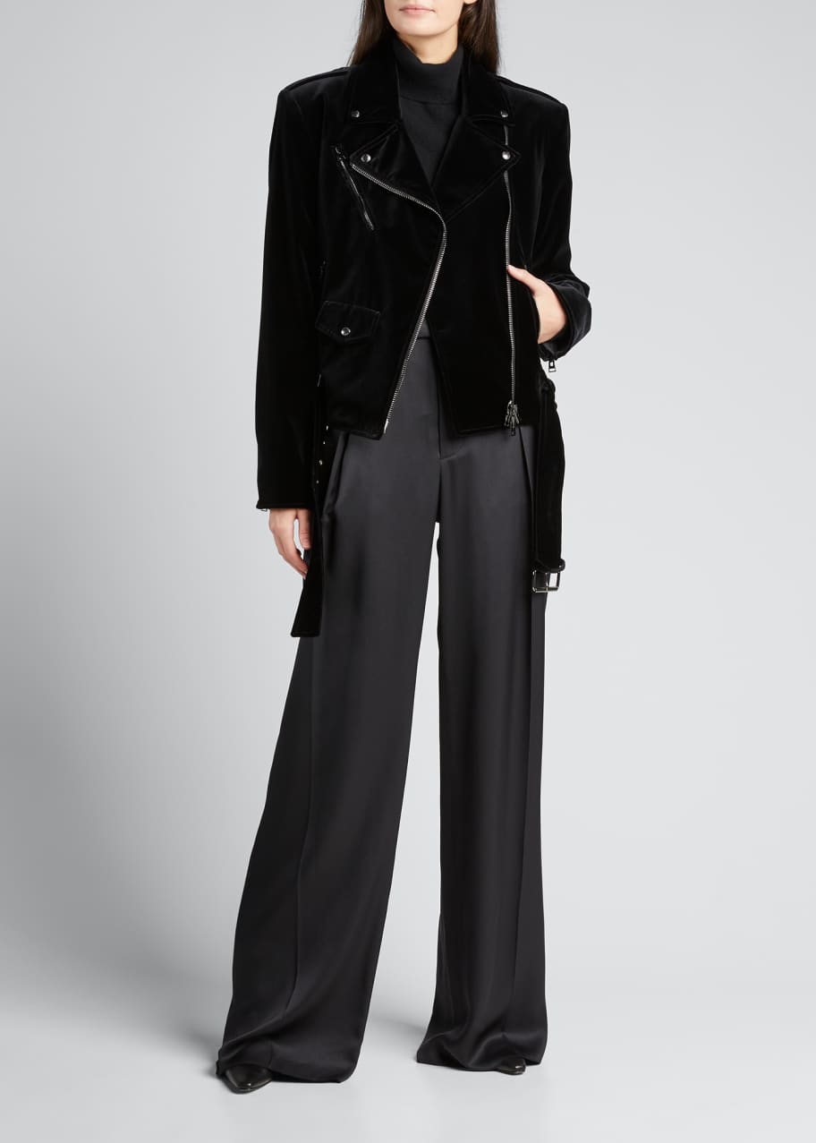 TOM FORD Velvet Moto Jacket - Bergdorf Goodman