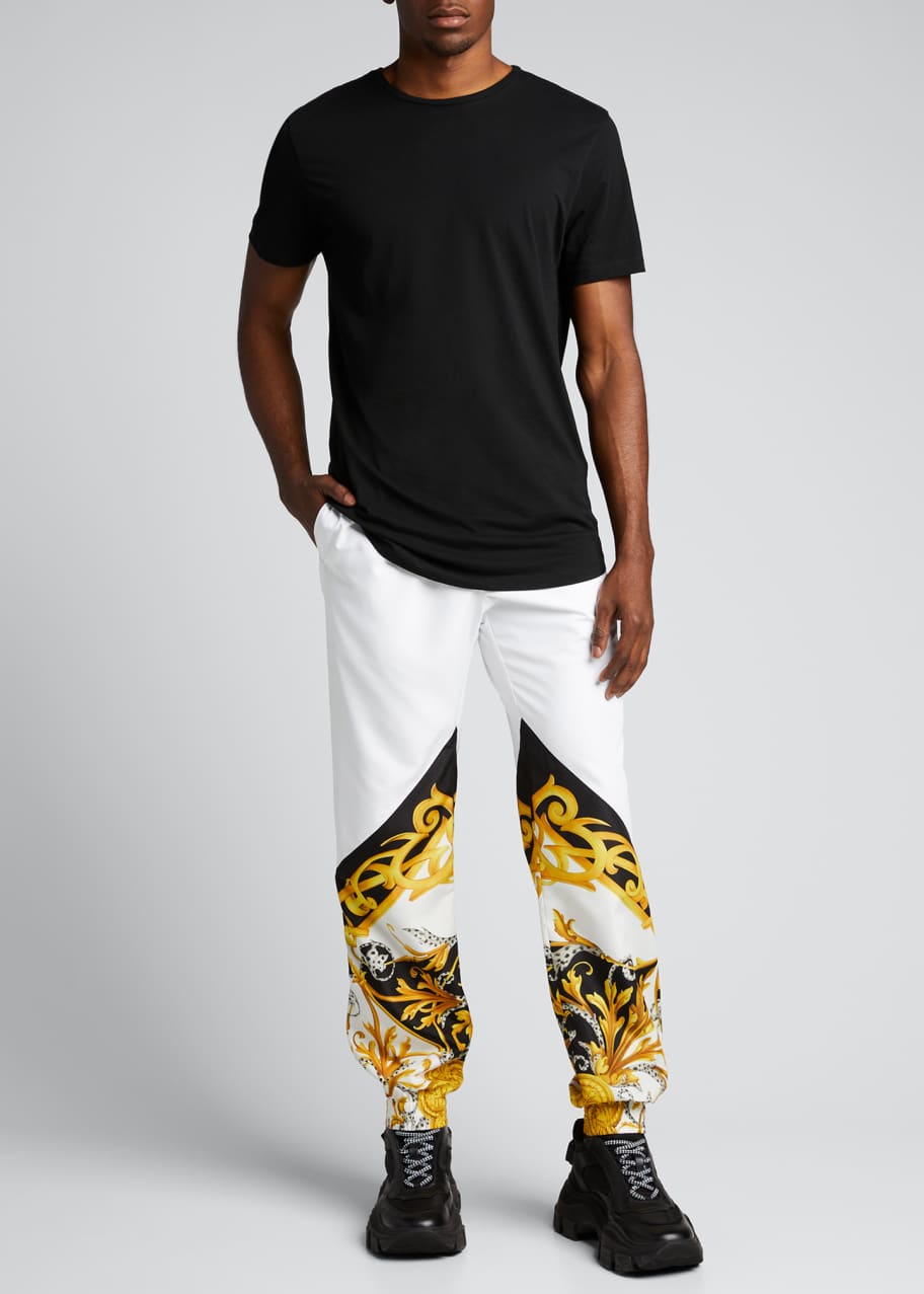 Versace Men's Baroque Nylon Jogger Pants - Bergdorf Goodman