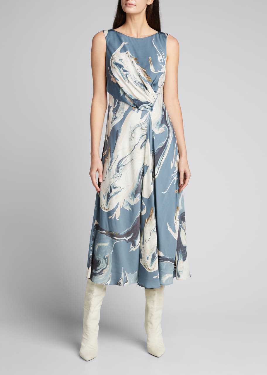 Lafayette 148 New York Anita Geode Print Sleeveless Dress - Bergdorf ...