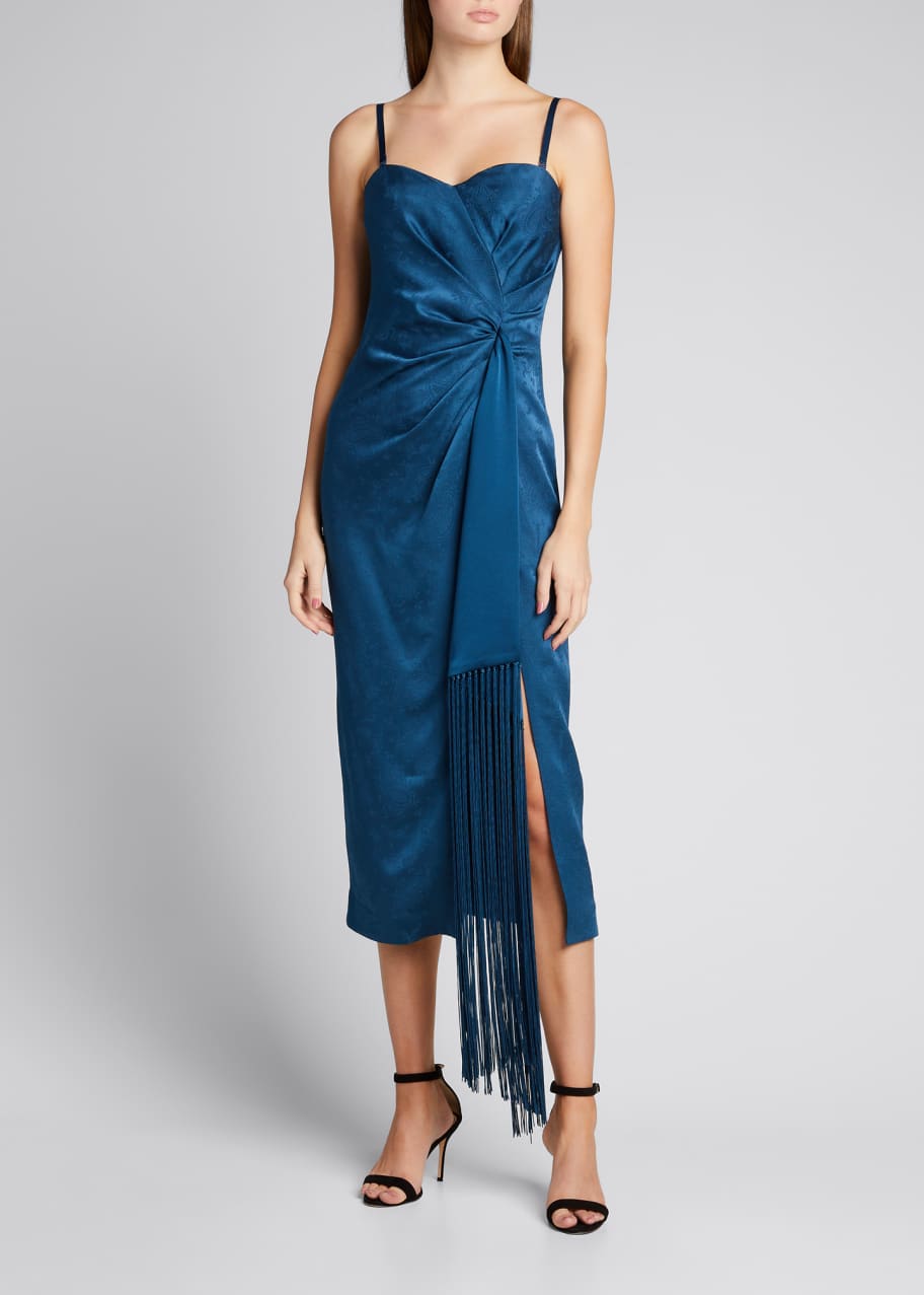 SIMKHAI Frances Paisley Jacquard Dress - Bergdorf Goodman