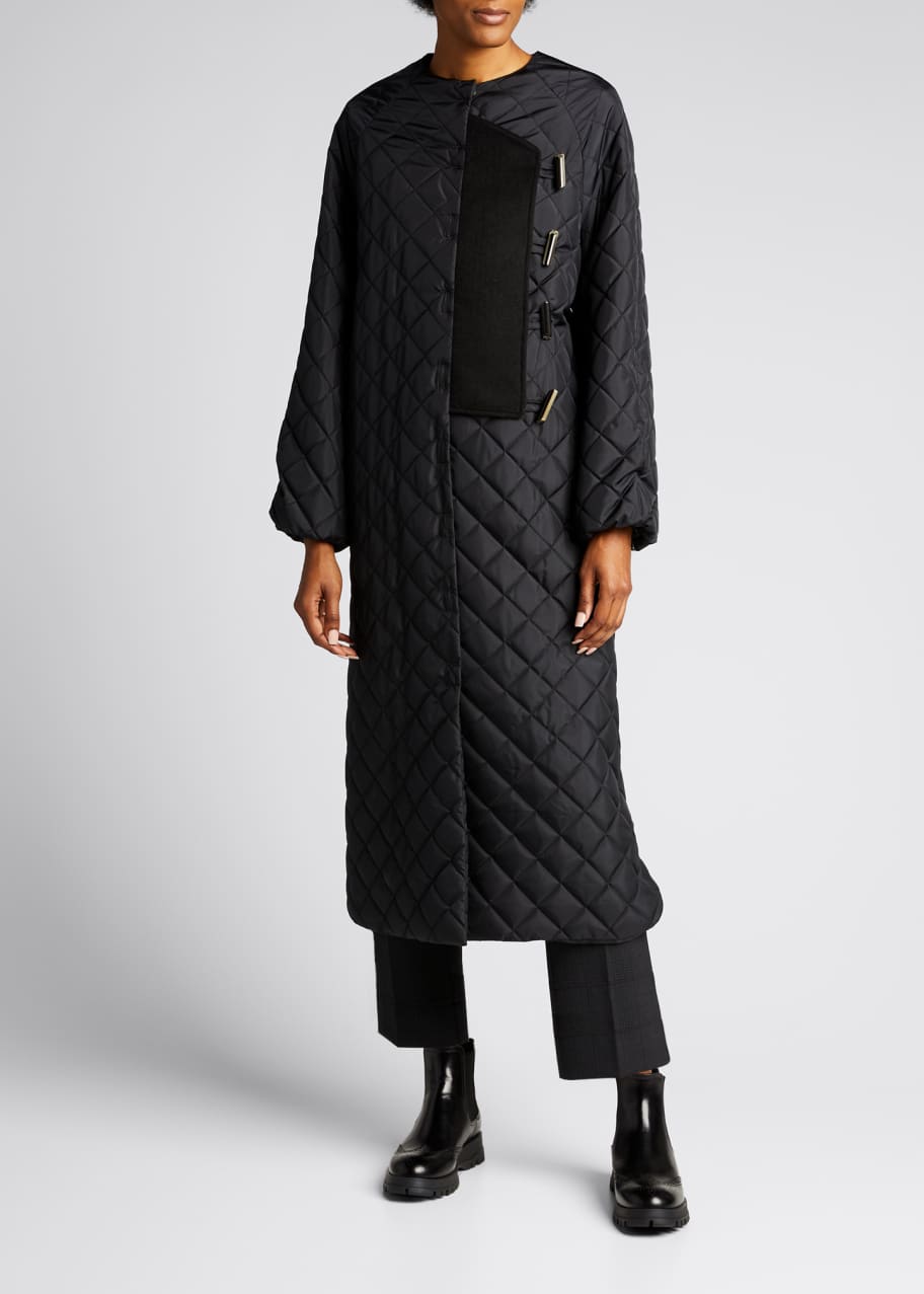 Ganni Recycled Ripstop Quilted Coat - Bergdorf Goodman