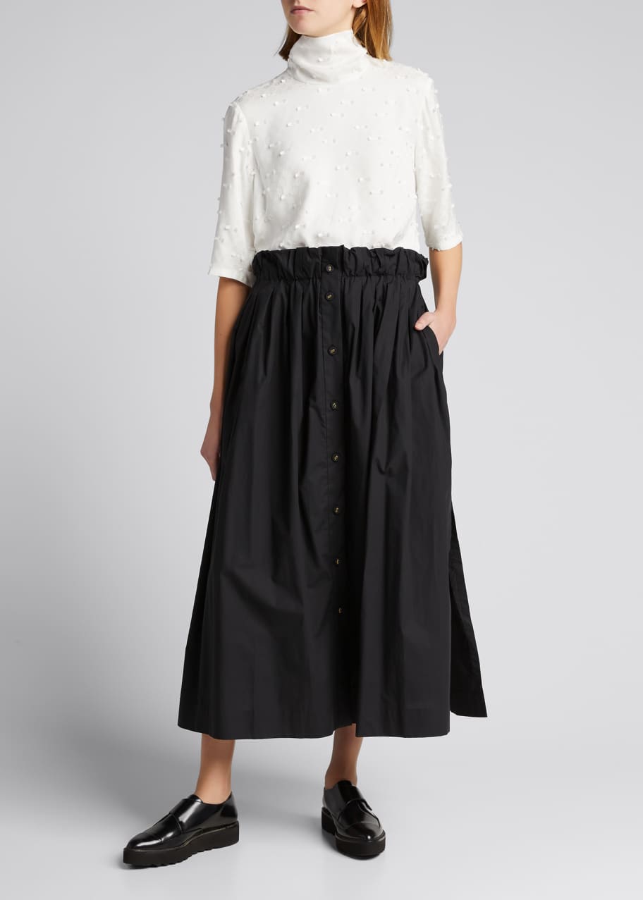 Rachel Comey Lada Textured Turtleneck Top - Bergdorf Goodman