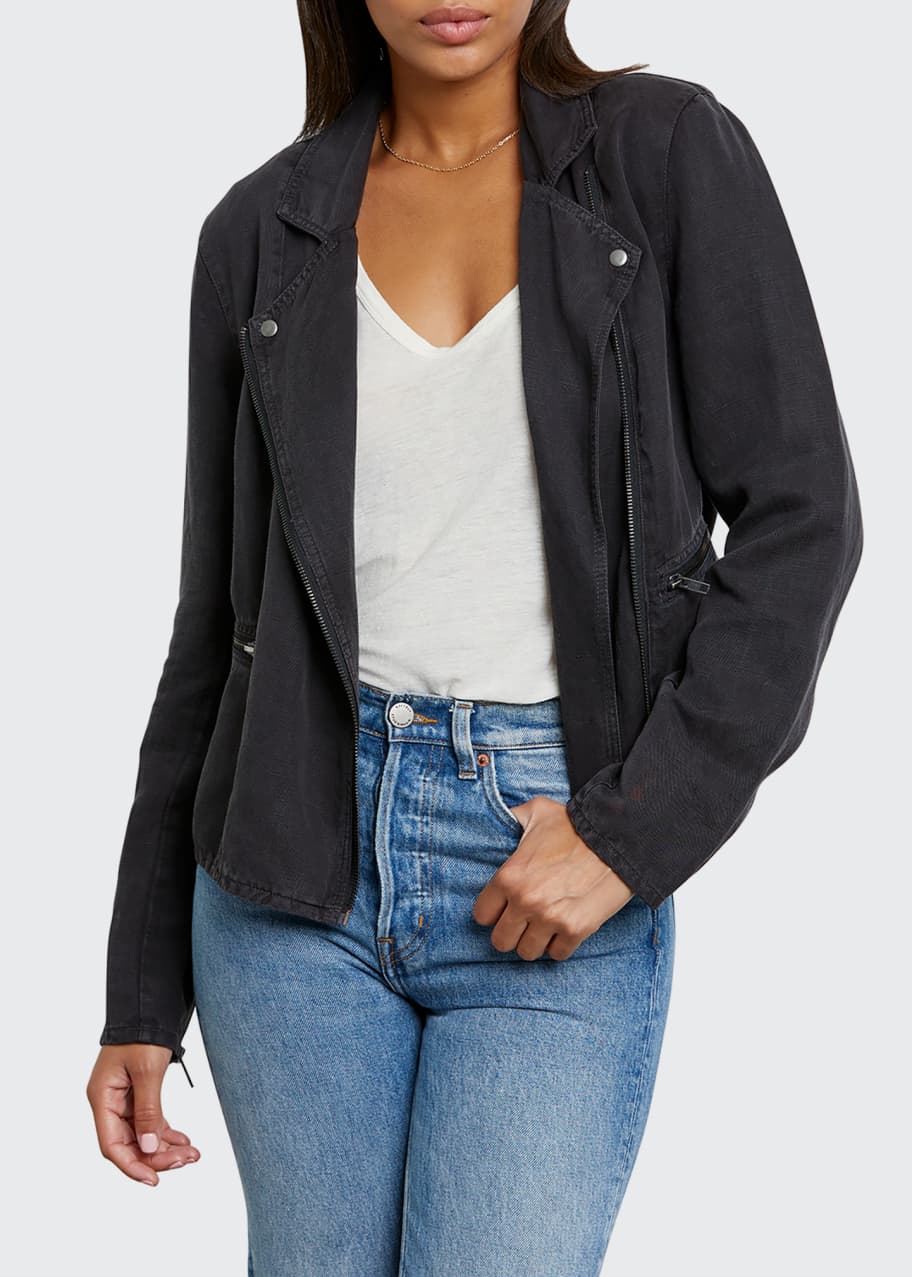 Rails Long-Sleeve Zip Moto Jacket - Bergdorf Goodman