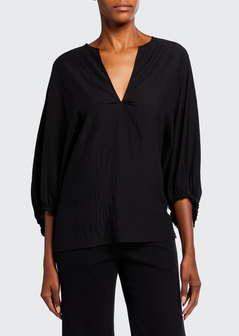 Vince Poet-Sleeve Blouse - Bergdorf Goodman