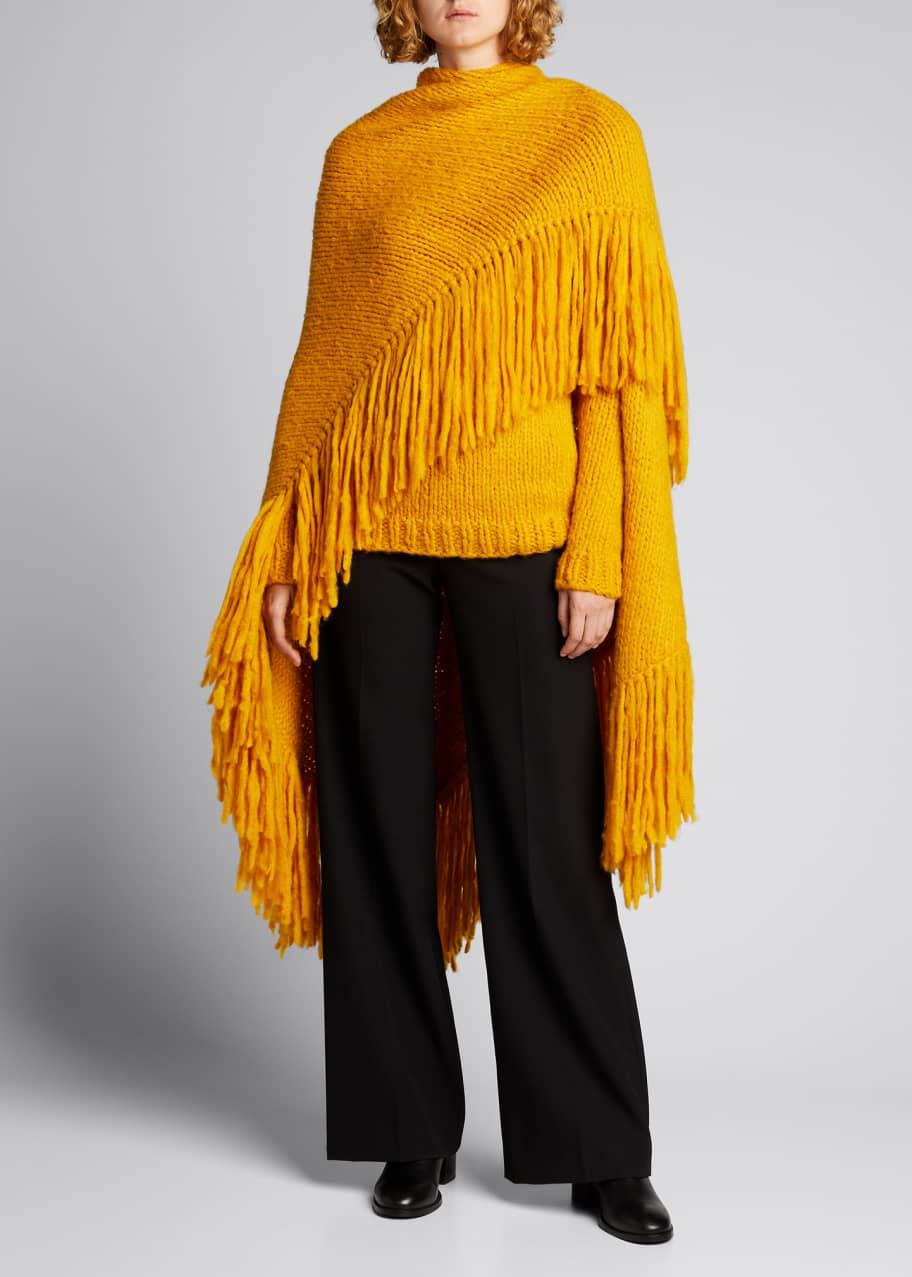 Gabriela Hearst Lauren Fringe Cashmere Wrap - Bergdorf Goodman