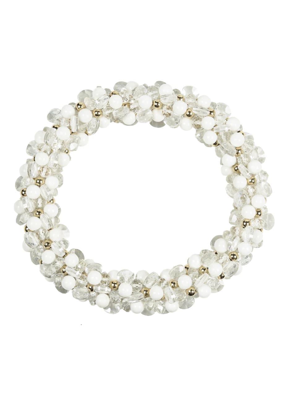 Meredith Frederick White Jade and Crystal Bracelet - Bergdorf Goodman