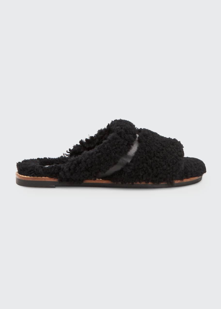 Aquatalia Alina Cozy Shearling Slippers - Bergdorf Goodman
