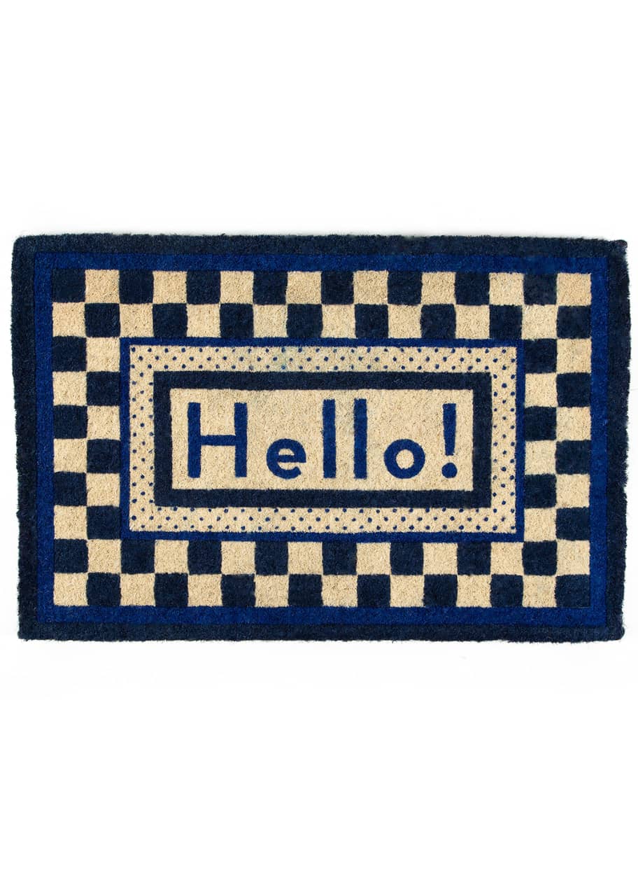 MacKenzie-Childs Hello Entrance Mat - Bergdorf Goodman