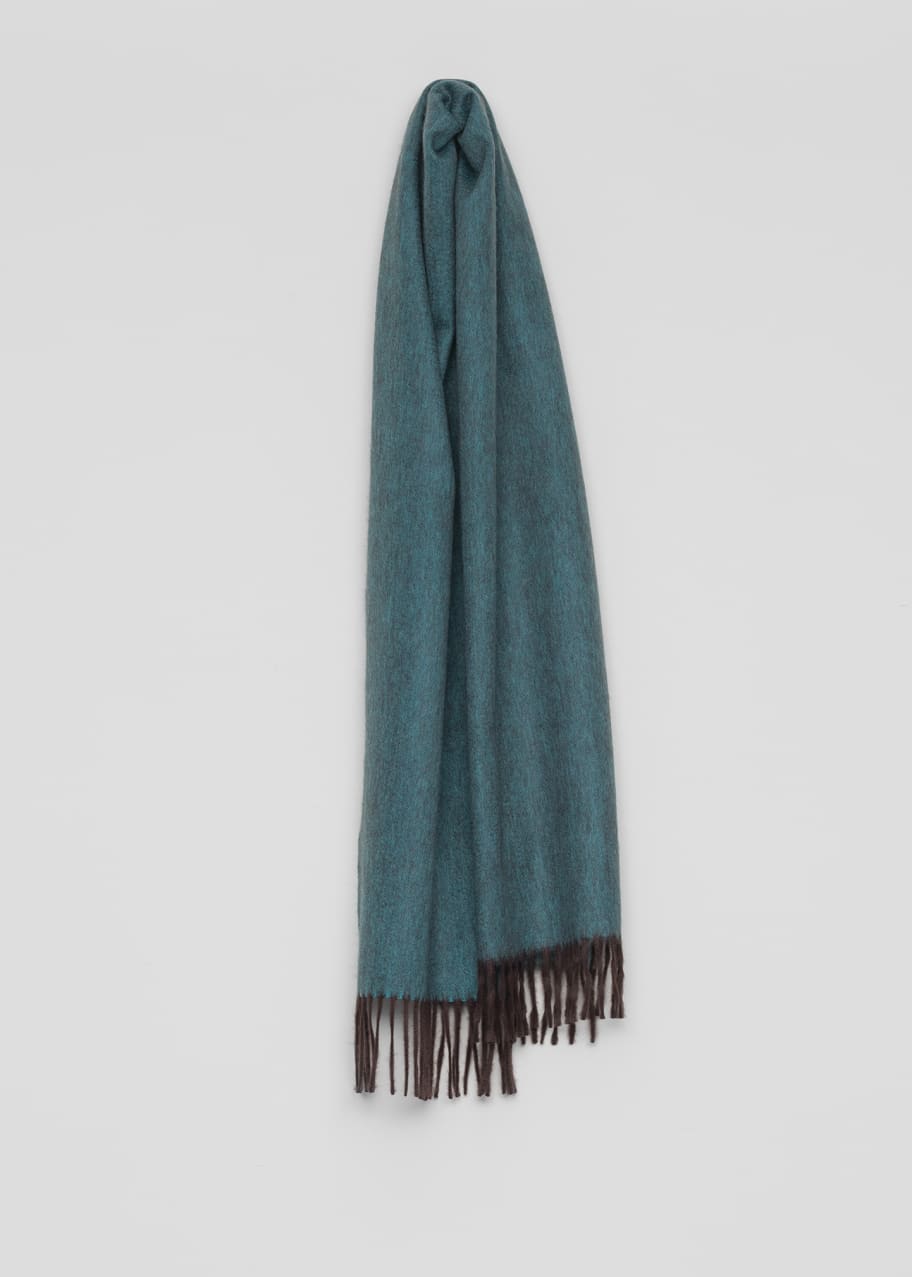 Begg x Co Men's Arran Solid Peacock Scarf - Bergdorf Goodman