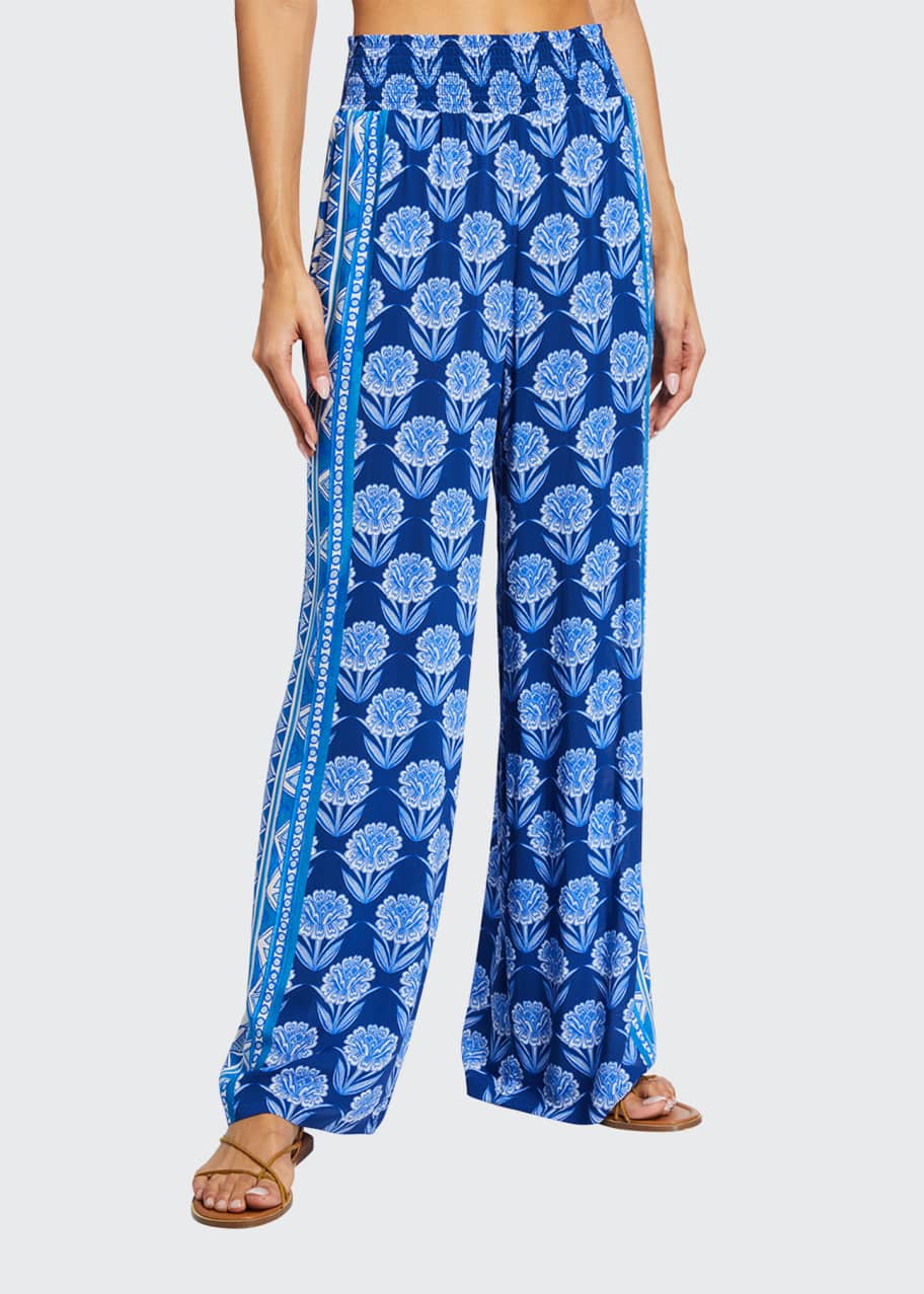 Johnny Was Yao Floral Print Pull-On Pants - Bergdorf Goodman