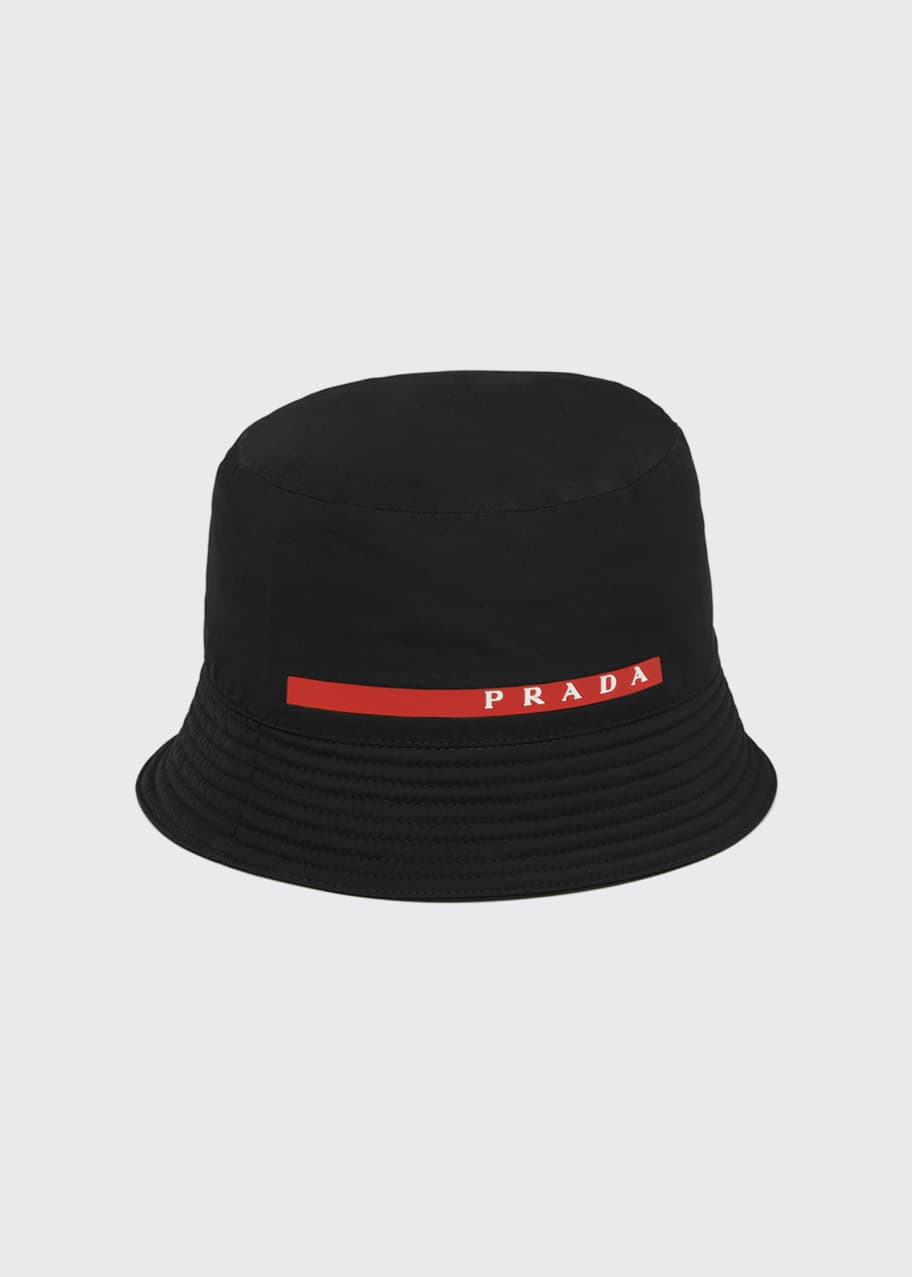 Prada Men's Nylon LR Bucket Hat - Bergdorf Goodman