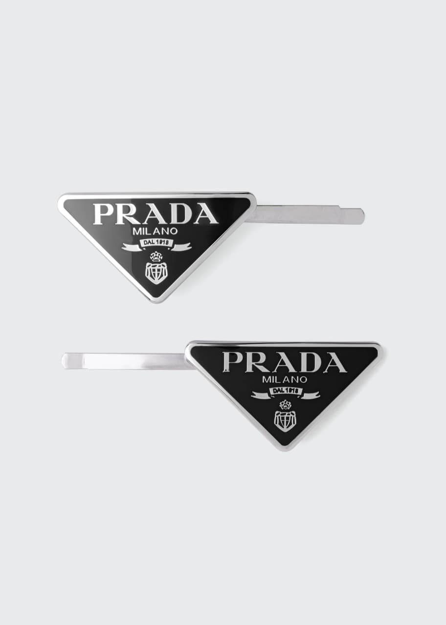 Prada Logo Hair Pins, Set of 2 - Bergdorf Goodman